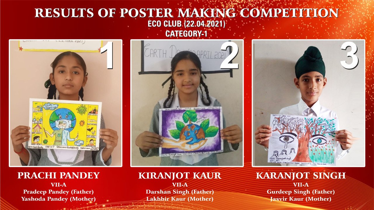 POSTER MAKING COMPETITION R S Model Sen Sec School POSTER MAKING COMPETITION R S Model Sen Sec School