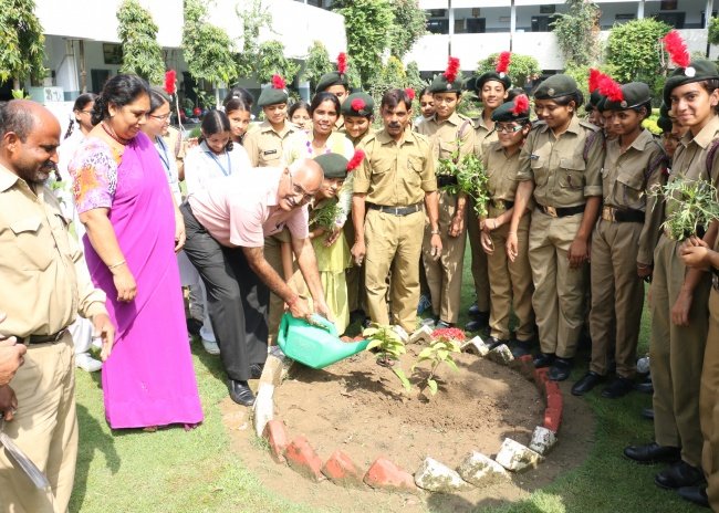 Tree Plantation by NCC & NSS Units – R.S. Model Sen. Sec. School